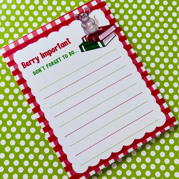Berry Important NotePad – Daily With Jules